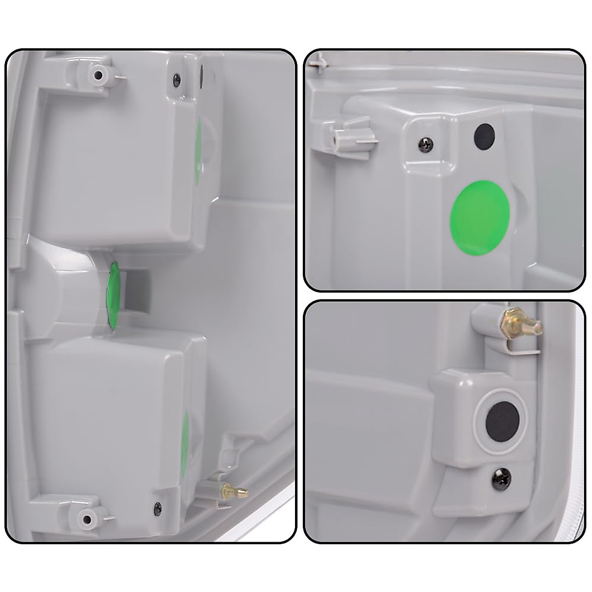 PIT66 Tail Lights,Compatible with 2009 2010 2011 2012 2013 2014 Ford F150 Rear Brake Lamps Assembly Left&Right Chrome Trim…