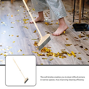 Wooden Long Handle Broom Brooms for Sweeping Indoor Sweeping Broom Indoor Broom Camping Broom Indoor Dust Broom Soft Broom Brooms for Floor Cleaning Broom for Hardwood Floors