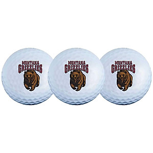 Team Effort Montana Grizzlies Golf Ball 3 Pack