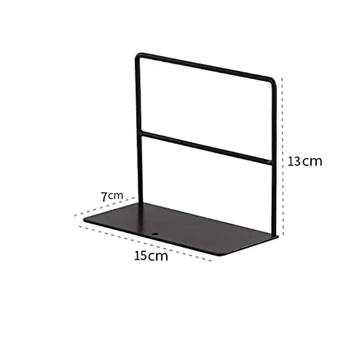 Metal Bookends for Shelves Heavy Duty Bookends Non-Skid Shelf Holder Book Stopper for Books/Movies/CDs/Video Games Book Black (1 Pair)