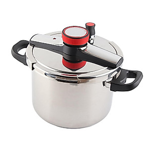 Large Pressure Cooker, Practical Multi Functional Stainless Steel Household Pressure Cooker for Kitchen (8L)