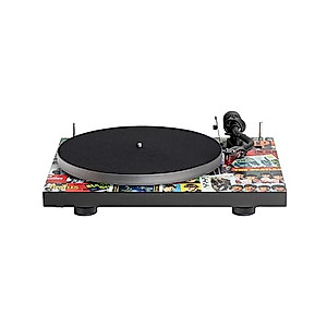 Pro-Ject Debut III Turntable - The Beatles Singles, Limited Edition Beatles Record Player, 8.6″ S-Shaped Aluminium Tonearm, Ortofon 2M Red Cartridge, Beatles Memorabilia Vinyl Player - High Gloss