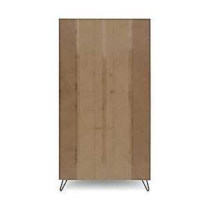 Christopher Knight Home Imogen Modern Two-Toned Faux Wood Bookshelf, Sonoma Grey Oak / Grey Oak / Black