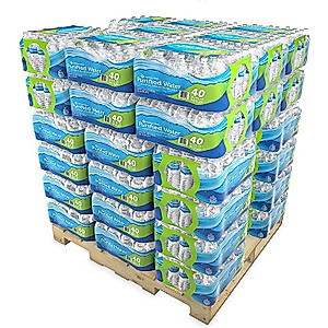 Member's Mark Purified Drinking Water Pallet (40 bottles 16.9 oz per case, 30 cases) TOTAL 1200 bottles