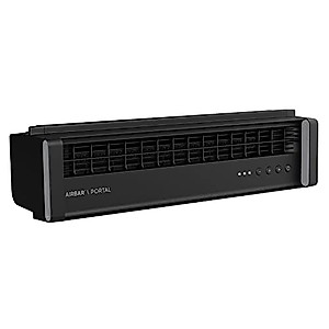 Sharper Image PORTAL Window Fan with 3 Speeds, Reversible Exhaust Mode, Weather Resistant, Black