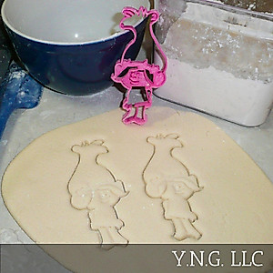 INSPIRED BY POPPY TROLLS MOVIE CHARACTER COOKIE CUTTER MADE IN USA PR2001