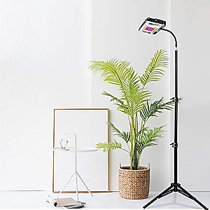 LBW Grow Light with Stand, Full Spectrum 150W LED Floor Plant Light for Indoor Plants, Grow Lamp with On/Off Switch, Adjustable Tripod Stand 15-48 inches