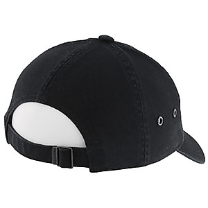 adidas Originals Women's Mini Logo Relaxed Adjustable Cap, Black/White, One Size