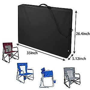 Xxerciz Rocking Chair Carry Bag Storage Bag for GCI Outdoor Freestyle Rocker FirePit Rocker Waterside Beach Rocker Camp Chair Replacement Bag