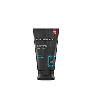 Every Man Jack Face Scrub, Natural Menthol, Signature Mint, 5 Fl Oz