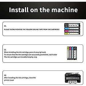 KAMOINC Ink Compatible Ink Cartridge Replacement for HP 972XL 972(4 Pack Combo) to use with PageWide Pro 477dw 577dw 452dw 477dn 452dn 577z 552dw P55250dw Printers (1Black & 1Cyan 1Magenta1Yellow)