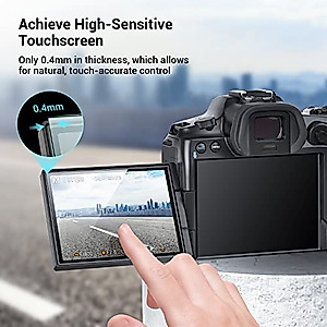 SMALLRIG R3 R5 R5 C Screen Protector, Anti-Scratch Anti-Fingerprint Anti-Bubble Anti-Dust, Hardness Tempered Glass Full Coverage Screen Guard for Canon R3, R5, R5 C [2+2 Pack] - 3674