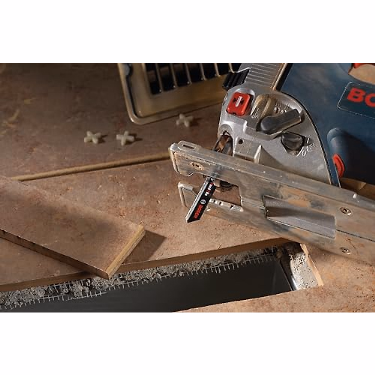 BOSCH T130DG 1-Piece 3-1/4 In. 30 Grit Diamond for Hard Tile T-Shank Jig Saw Blades