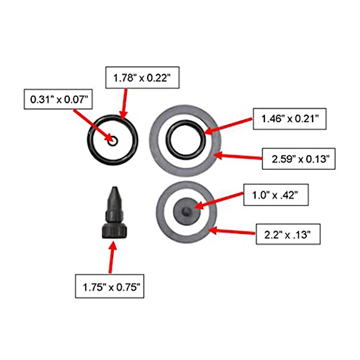 Roundup 181538 Lawn and Garden Sprayer Repair Kit with O-Rings, Gaskets, and Nozzle