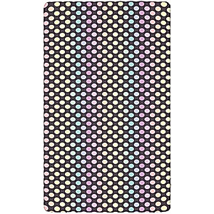 Polka Dots Themed Fitted Crib Sheet,Standard Crib Mattress Fitted Sheet Soft & Stretchy Fitted Crib Sheet-Great for Boy or Girl Room or Nursery,28“ x52“,Multicolor