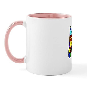 CafePress Mom Autism Awareness Mug Ceramic Coffee Mug, Tea Cup 11 oz