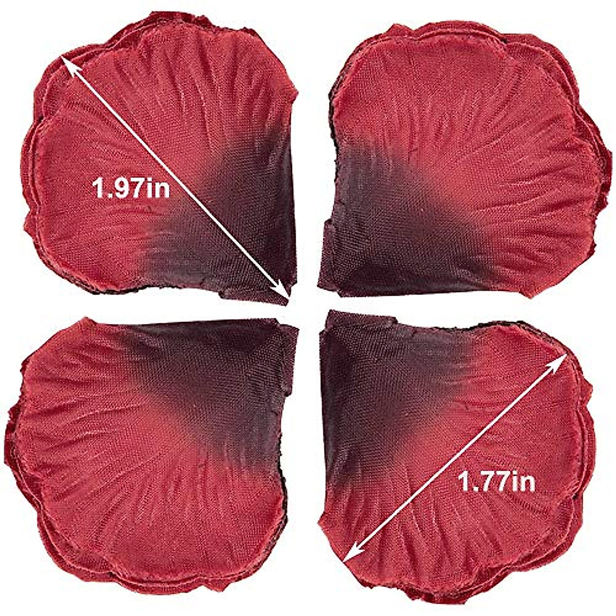 Vanleonet Rose Petals 2000 PCS Artificial Flower Silk Petals,Wedding Party Holiday Decoration for Romantic Night Valentine Day