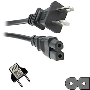 HQRP 10ft AC Power Cord Compatible with Bose Wave SoundTouch Music System Mains Cable Sound-Touch + HQRP Euro Plug Adapter