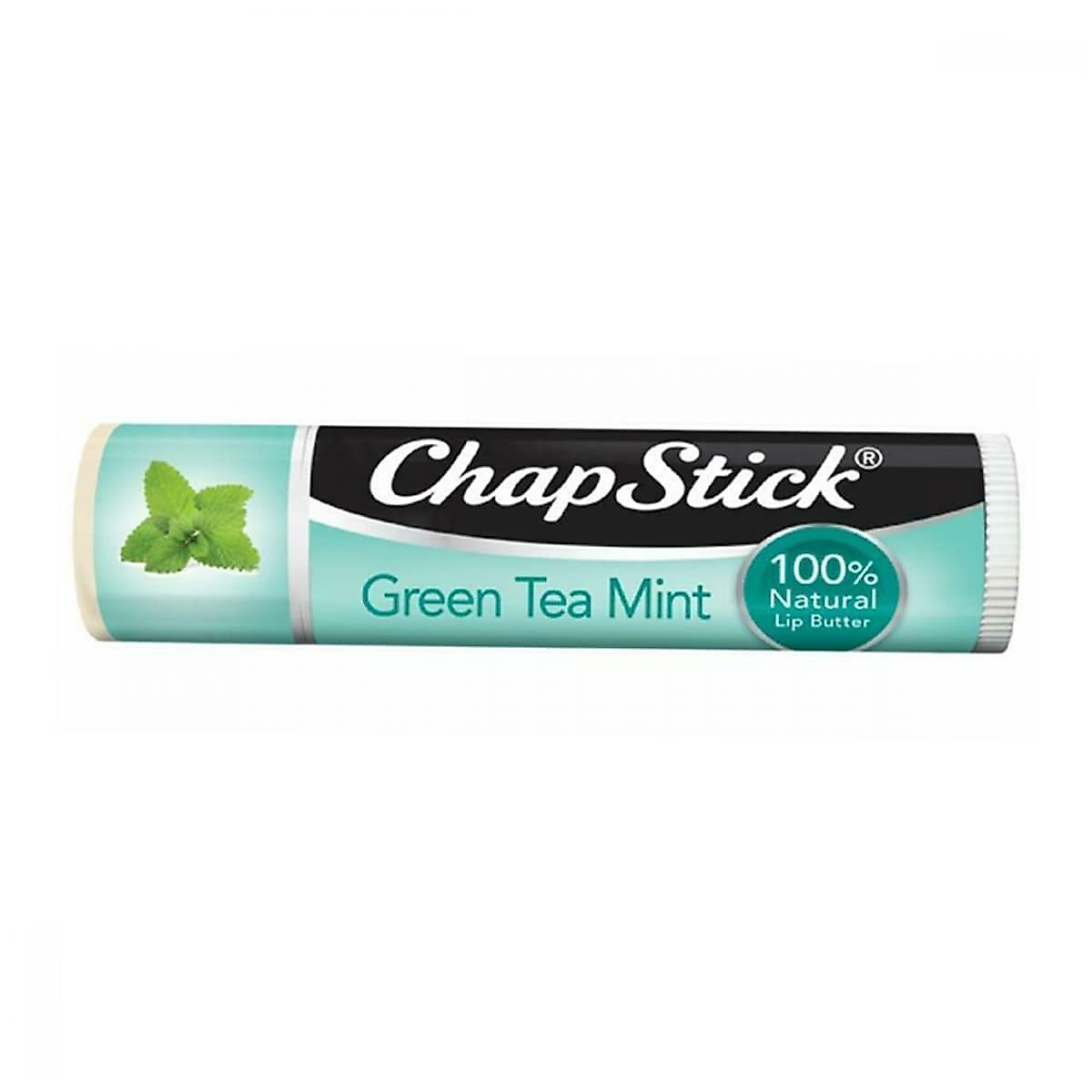 ChapStick 100% Natural Lip Butter, Green Tea Mint, 0.15 oz (Pack of 12)