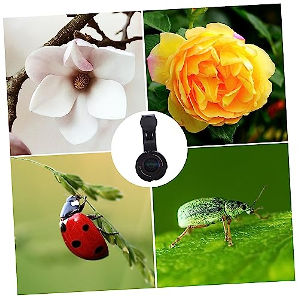 Cell Phone Lens 1 Set Phone Camera Blush Set Lip Gloss Set Mobile Lens Lip Gloss Kits Lip Gloss Sets Abs Black Creative Cell Phone Lens Earth Tones Makeup Bling Accessories