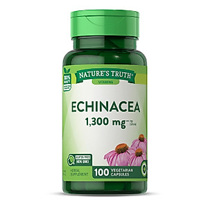 Echinacea Extract Capsules | 1300mg | 100 Count | Non-GMO & Gluten Free | by Nature's Truth