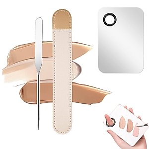 Korean Picasso Makeup Spatula and Sponge Set, Professional Facial Makeup Tools