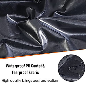 Ruimoy Patio Furniture Covers, Outdoor Furniture Cover Waterproof, General Purpose, Outside Table and Chair Covers, Heavy Duty 600D (124 Inch L x 70.8 Inch W x 29.1 Inch H)