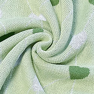 FANTANGPAI Toddler Girl Sweater Green Heart Knit Outfit Baby Girl Knitwear