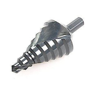 Preamer Spiral Groove HSS Ladder Step Drill Bits Set for Metal Wood Hole Saw Drill Bit Set,10-45mm