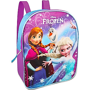 Disney Frozen Mini Backpack and Lunch Box Bundle with Stickers, 11" (Frozen Preschool Toddler Set)