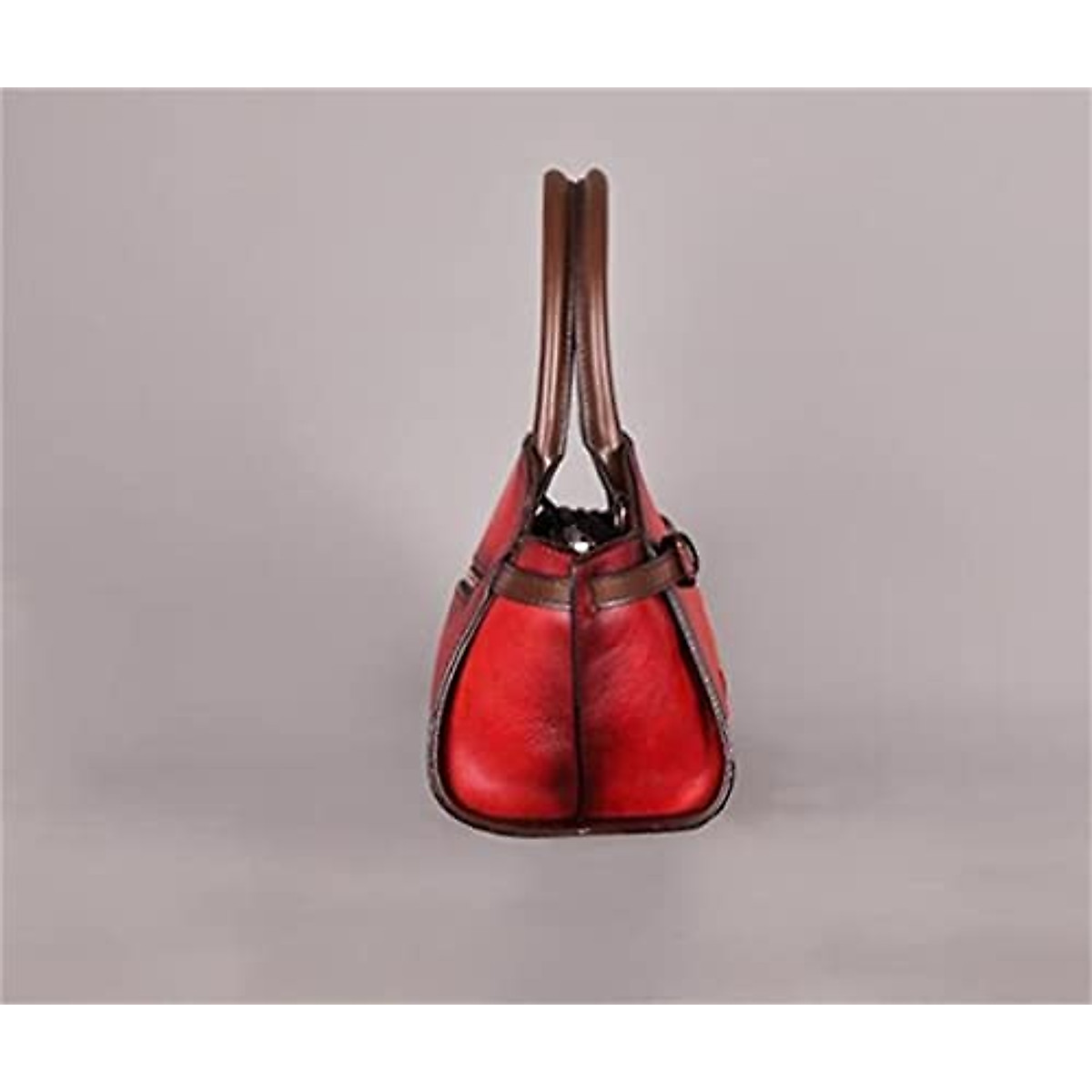 ZHUHW Leather Women's Bag Flower Handbag Hand-Painted Chinese Style Floral -Shoulder Messenger Bag (Color : D, Size