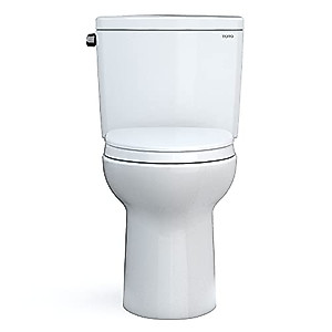 Drake 2-Piece 1.6 GPF Single Flush Elongated ADA Comfort Height Toilet w/ 10in Rough-In in Cotton White, Seat Included