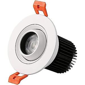 UANGLI Sturdy 12W/20W/30W COB Ultra Bright Recessed Ceiling Spotlights Modern Round Anti-Glare Embedded Downlights Aisle (Size : 20w)