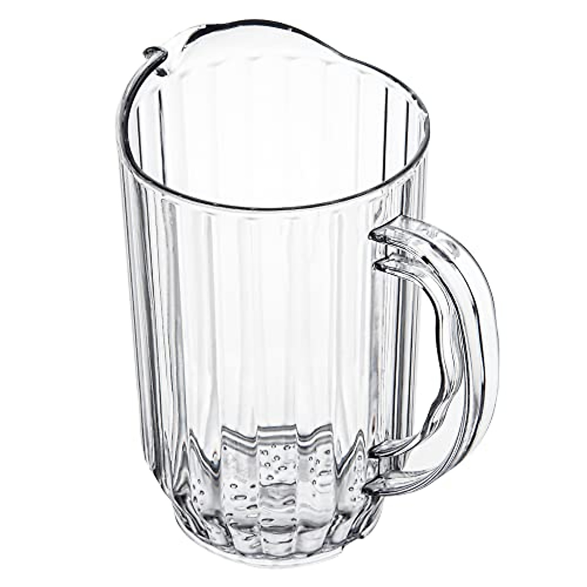 Restaurantware Base 47 Ounce Beer Pitcher, 1 Durable Restaurant Pitcher - Hard Plastic, Serve Soda, Lemonade, Juice, or Sangria, Clear Plastic Water Pitcher, For Bars, Parties, or Homes
