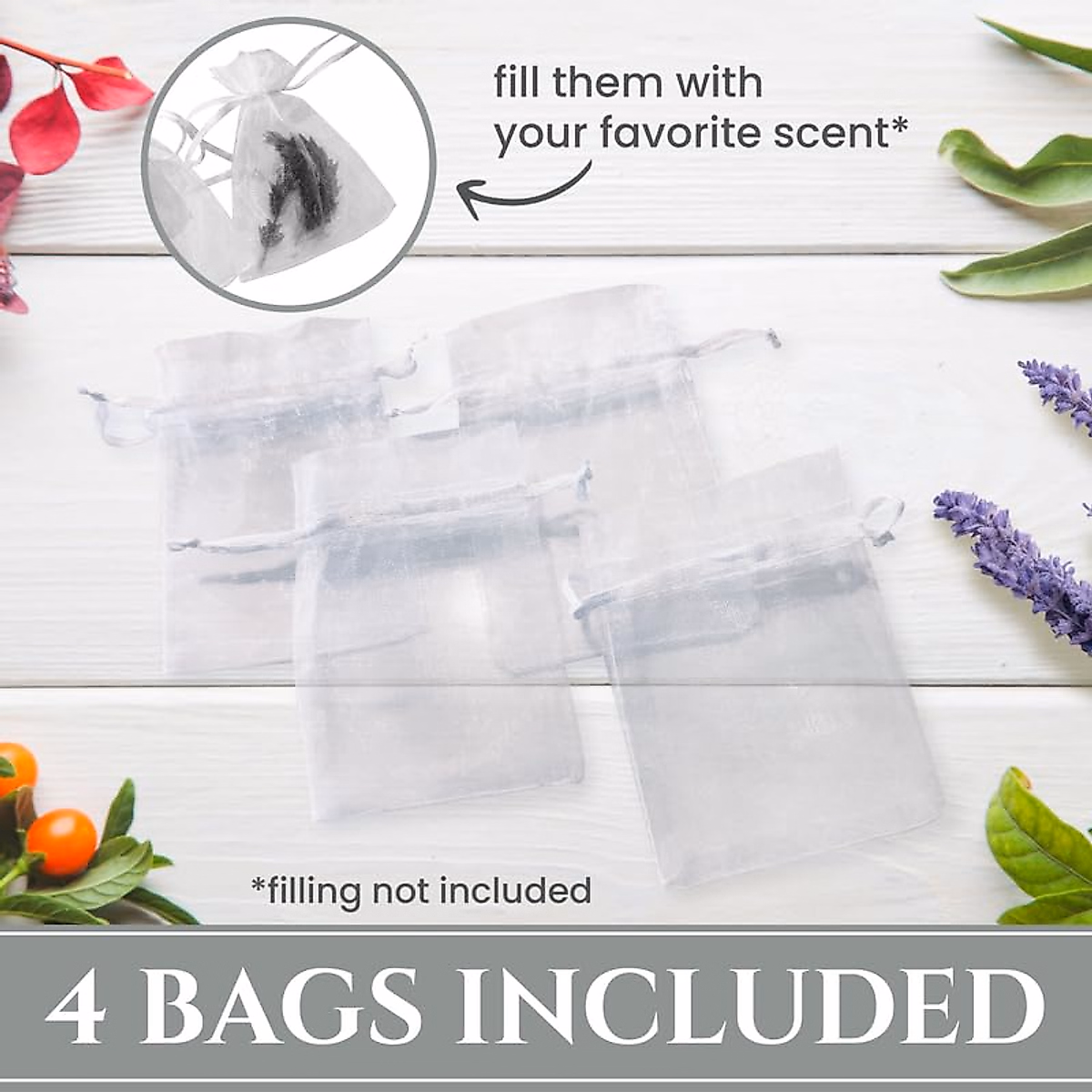 4 Pack Closet Organizers and Storage with 4 Sachet Bags, Sheet Organizers, Foldable Linen Closet Organizers and Storage, Sheet Organizer w/Label Windows, XL Bed Sheet Organizer for Linen Closet