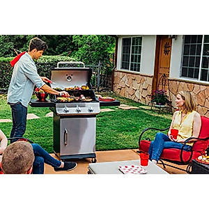 Dyna-Glo DGP397SNP-D Premier 3 Burner Propane Gas Grill, Stainless