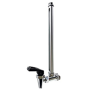 Shurex 10-inch Sight Glass Spigot Clear View Water Level with Red Floating Ball Compatible with Berkey Big, Royal Gravity-fed Water Filter System, and other Gravity Filter Tank (Sight Glass Spigot)