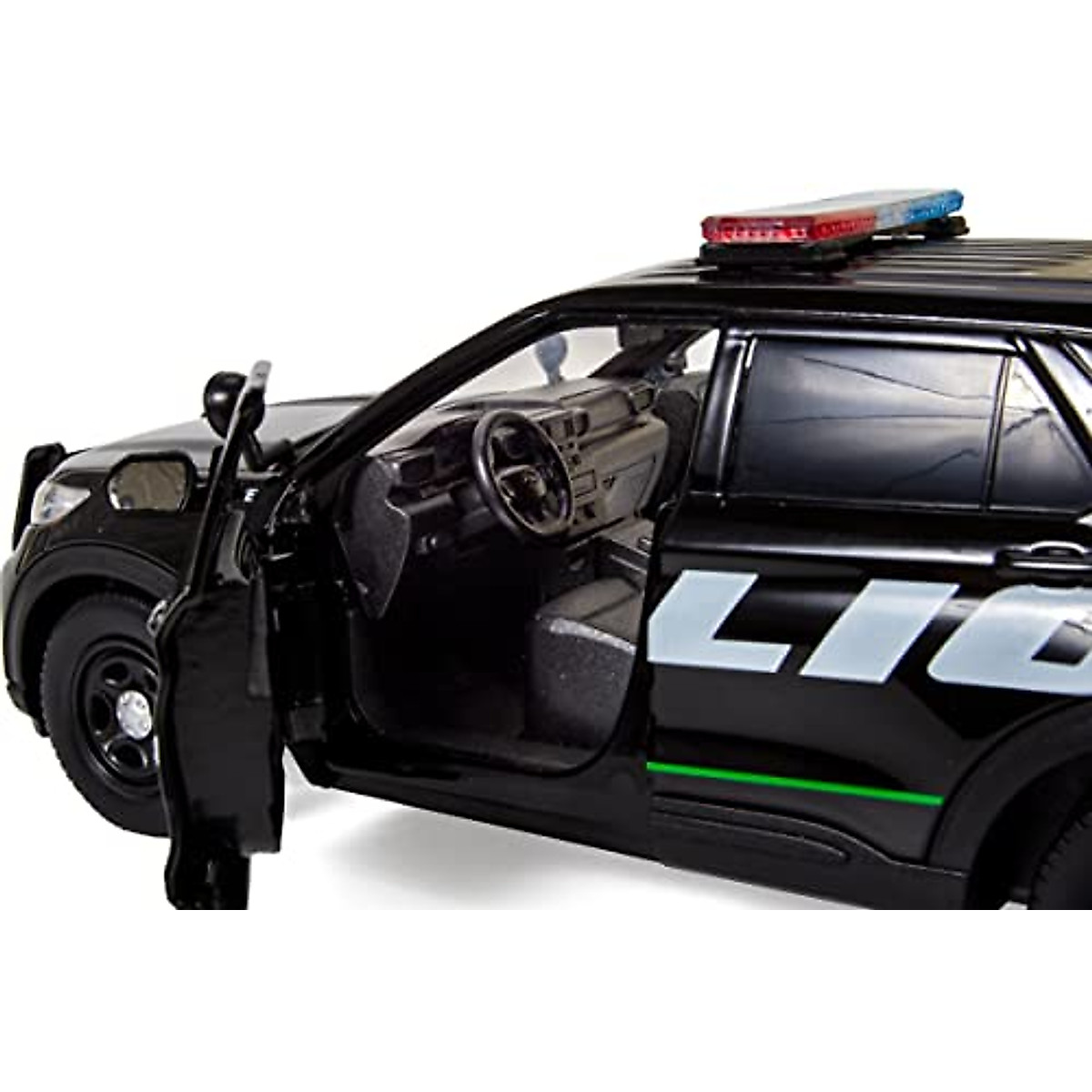 All Star Toys 2022 Ford Explorer Police Interceptor Utility Promo 1:24 Diecast Model Car Exclusive Motormax 76992