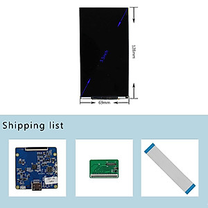 VSDISPLAY 5.5" 5.5 Inch H546UAN01.0 2160X3840 VR Projection 3D Printing LCD Screen with HD-MI to Mipi LCD Controller Board VS-HDMITMIPI-4K V2