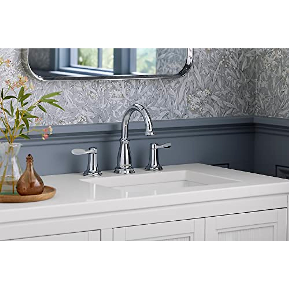 Kohler 27380-4-BN BELLERA® Widespread Bathroom Sink Faucet, 1.2 GPM, Vibrant Brushed Nickel