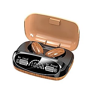 Alarthi Wireless Earbuds,Retro Headphone,Charge for Mobile Phones,Bluetooth 5.2,Mirror LED Digital Display Earbuds,IPX6 Waterproof,HiFi Stereo Earphones for Sports and Game