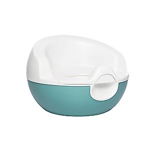 Eco by Naty Potty - Sustainable and Potty for Kids, Easy-to-Use Kid and Baby Potty Training Toilet with Flushable, Compostable Potty Liners, Green/White, (245531)