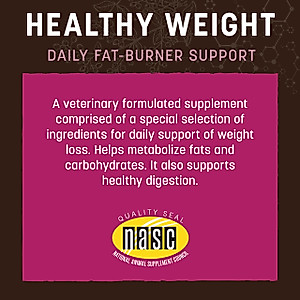 Earth Animal Healthy Weight Nutritional Supplement for Dogs & Cats | Made in The USA with Natural Ingredients | 8 oz