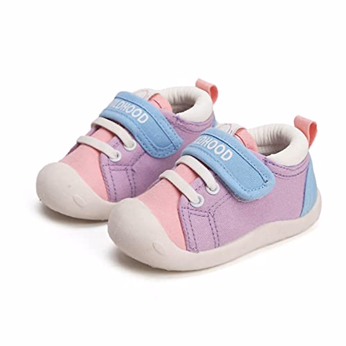 Lykmera Todder Shoes Boy Girls Walking Shoes Infant Non Slip First Walking Shoes Breathable Mesh Shoes Toddler Sneaker Shoes (Purple, 18-24Months)