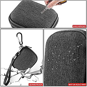 Geekria Shield Headphones Case Compatible with Anker Soundcore Liberty 2 Pro, Liberty 3 Pro, P3i, True Wireless Earbuds Case, Replacement Hard Shell Travel Carrying Bag with Cable Storage (Grey)