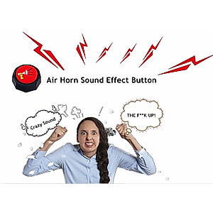 RIBOSY Air Horn Button - DJ Horn Sound Effect - Funny Gag Gifts - Noise Maker - Add Extra Fun to Your Life