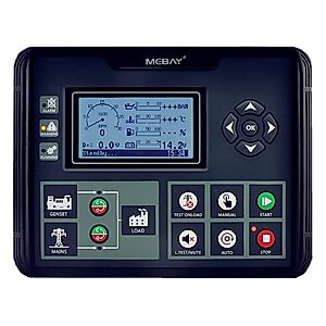 YOKDEN DC52D Generator Controller Remote Auto and Manual Diesel Gasoline Gas AMF ATS Control Module Parts with USB Ports Replacement for Deep Sea 6120 DSE6120