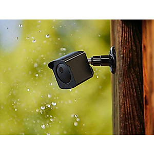 PEF Mount for Wyze Cam Outdoor, Weatherproof Protective Cover and 360 Degree Adjustable Wall Mount for Wyze Camera Outdoor Indoor Wire-Free Smart Home Camera System (Black, 1 Pack)