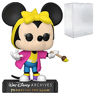 POP Disney Archives: Minnie Mouse - Totally Minnie (1988) Funko Vinyl Figure (Bundled with Compatible Box Protector Case), Multicolored, 3.75 inches