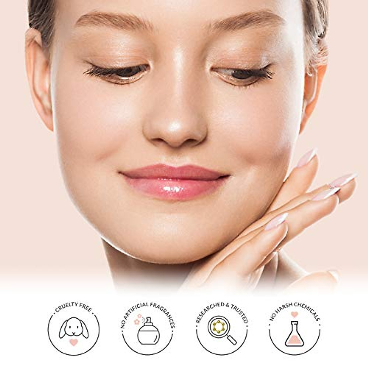 YUGLO Moisture & Collagen Booster Lip Sleeping Mask | Treatment to Restore, Hydrate & Plump Dry, Chapped Lips - Peach